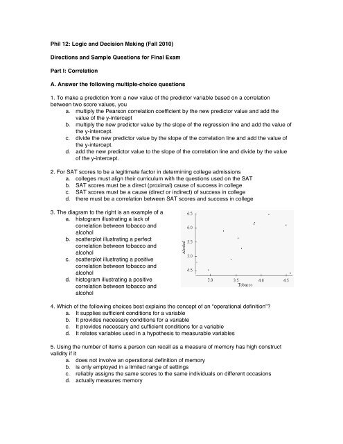 sample final exam questions
