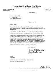 State Medical Board of Ohio - State of Ohio