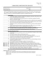 Self Inspection Checklist - miccs