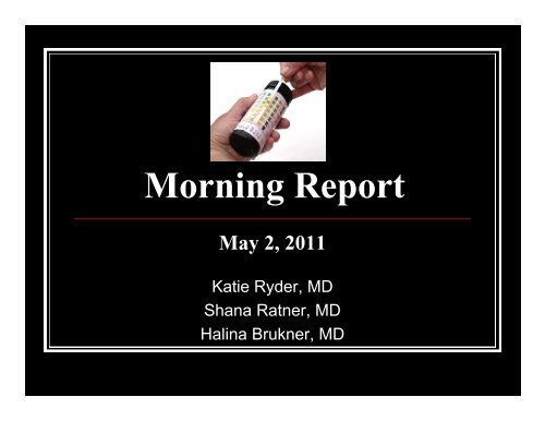 Morning Report