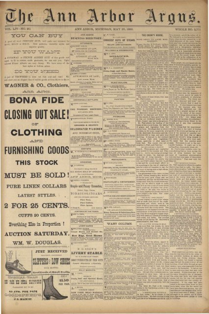 CLOSING OUT SALE! - Ann Arbor District Library