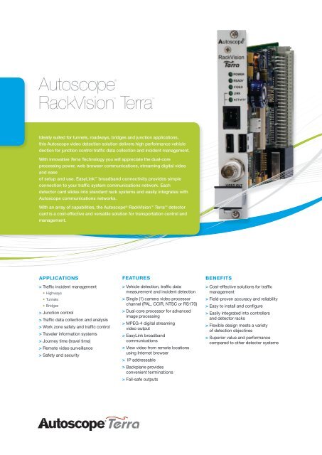 Autoscope® RackVision™ Terra - Brintex