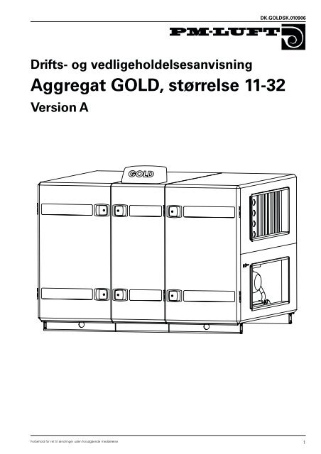 Aggregat GOLD, størrelse 11-32 - Swegon