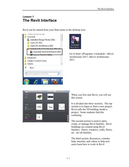 The Revit Interface - Moss Designs