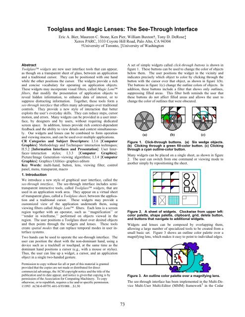 Toolglass and Magic Lenses: The See-Through Interface - Pixar