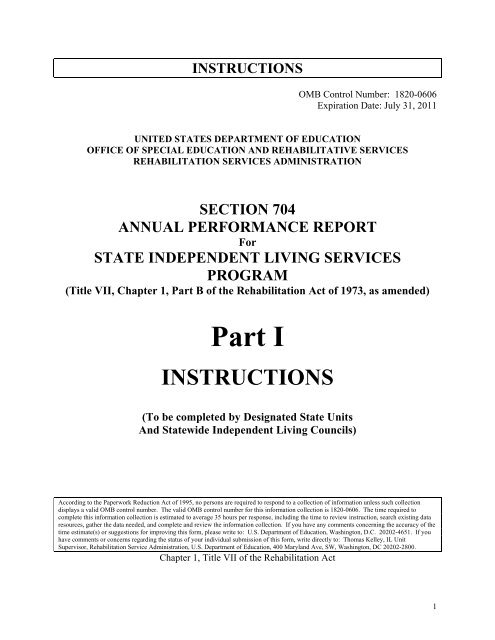 RSA Form 704, Part 1 Instructions (MS Word) - NCRTM
