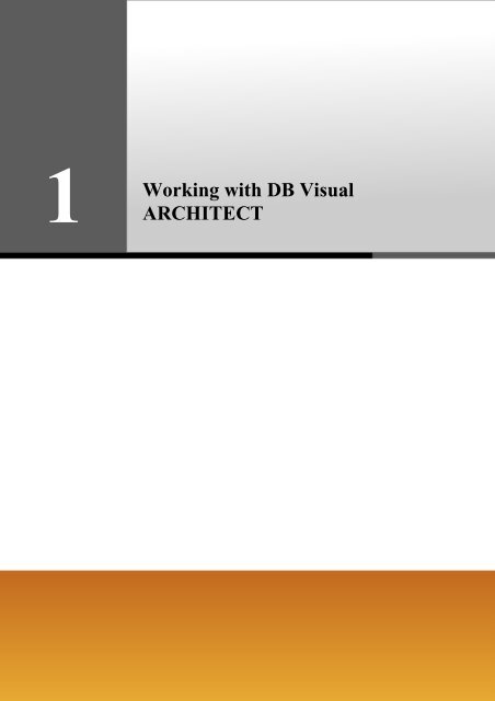 Chapter 1 - Working with DB Visual ARCHITECT - Visual Paradigm