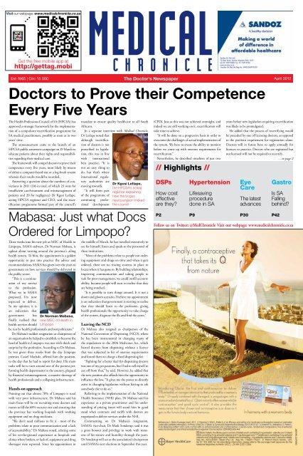 MC0412 - Medical Chronicle