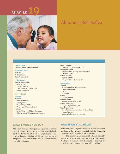 CH. 19: Abnormal Red Reflex
