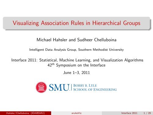 Visualizing Association Rules in Hierarchical ... - Michael Hahsler