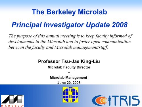 Marvell Lab - Berkeley Microlab