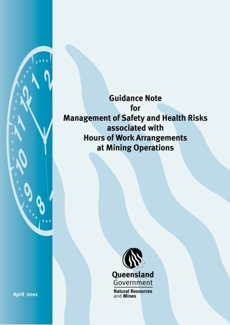 Guidance Note For Management Of Safety And Health Risks At ...
