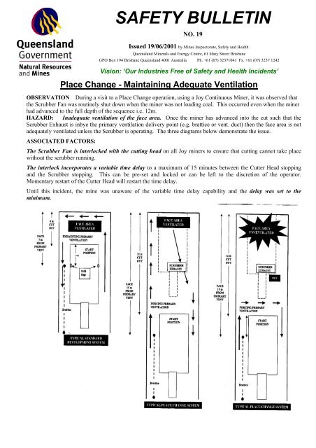 SAFETY BULLETIN - Queensland Mining and Safety