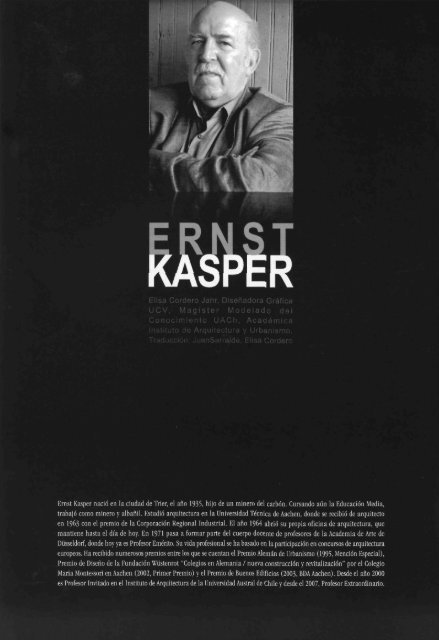 ERNEST KASPER - Universidad Austral de Chile
