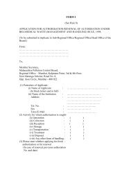 E-Waste Authorisation Form - State Pollution Control Board