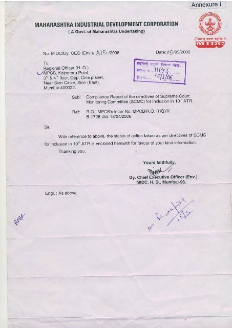 Part - 1 - Maharashtra Pollution Control Board