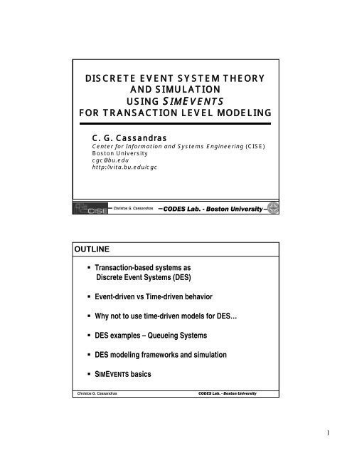 Discrete Event System Theory And Simulation Using Msdl