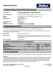 berger jet dry gloss - MSDS