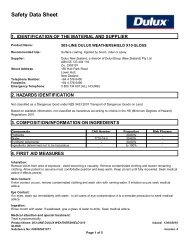 hadrian contractor ceiling flat - MSDS