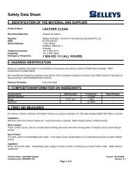 liquid sugar soap - MSDS
