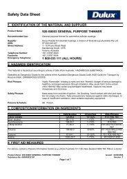duthin 340 spray thinner - MSDS