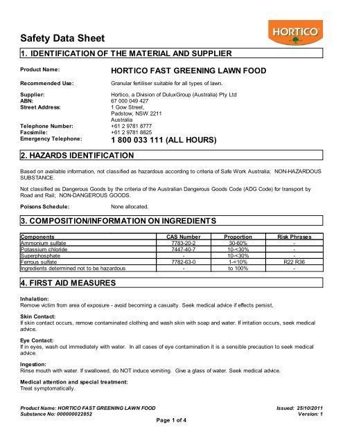 MSDS Nufarm, 60% OFF | www.pinnaxis.com
