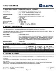parfix liquid sugar soap - MSDS