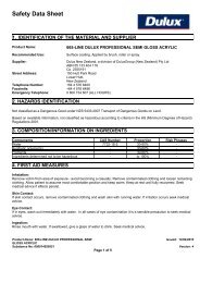 dulux professional red oxide metal primer - MSDS