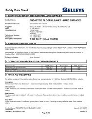 proactive multisurface cleaner - MSDS