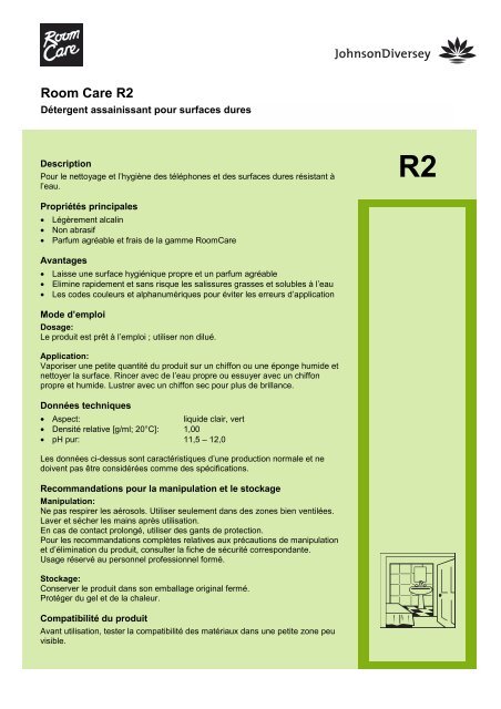 Room Care R2 - Diversey