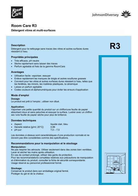 Room Care R3 - Diversey