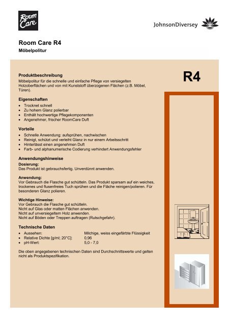 Room Care R4 - Diversey