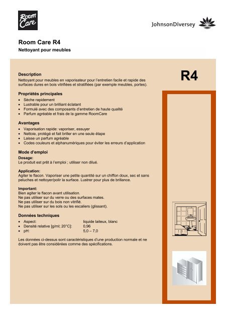 Room Care R4 - Diversey