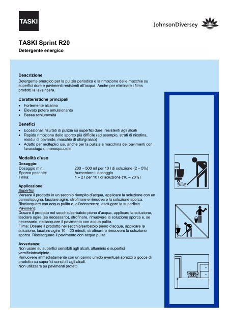 TASKI Sprint R20 - Diversey