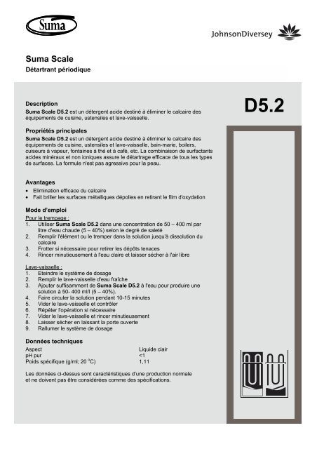 D5.2 Suma Scale - Diversey
