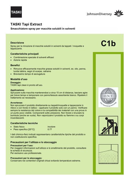 TASKI Tapi Extract - Diversey