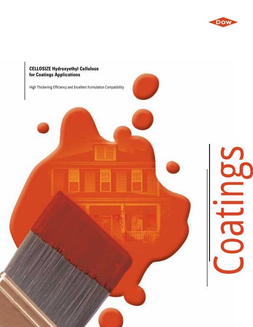 CELLOSIZE Hydroxyethyl Cellulose for Coatings Applications