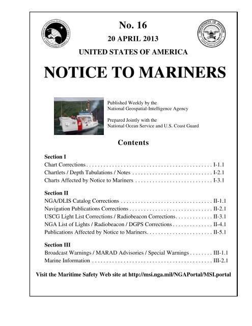 Entire NtM (1 MB) - Maritime Safety Information - National ...