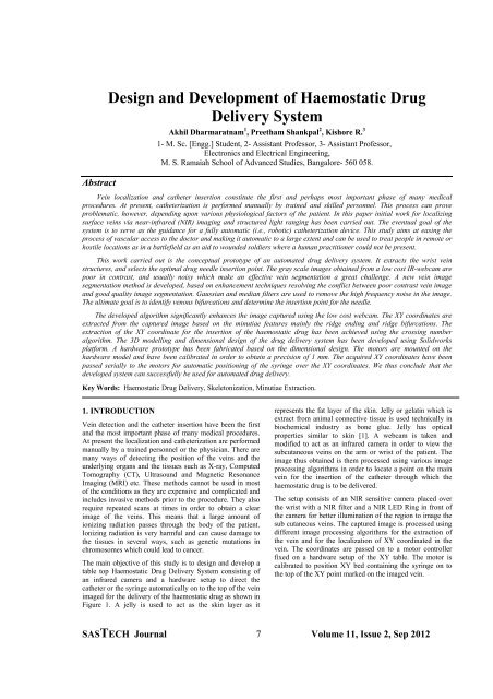 Design and Development of Haemostatic Drug Delivery System