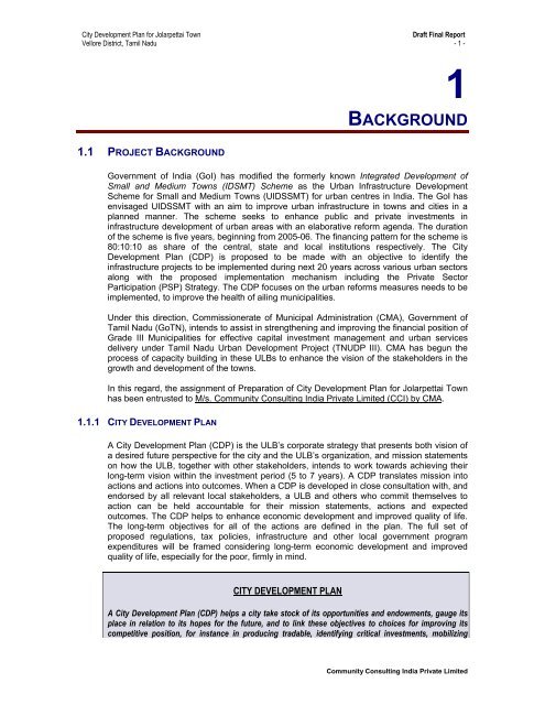 City Development Plan - Municipal