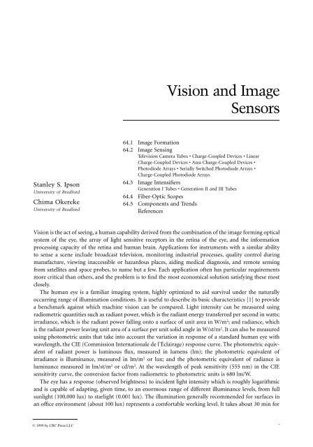 Vision and Image Sensors
