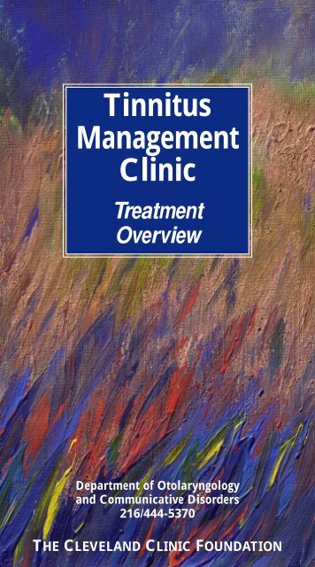 Tinnitus Brochure_final - Cleveland Clinic