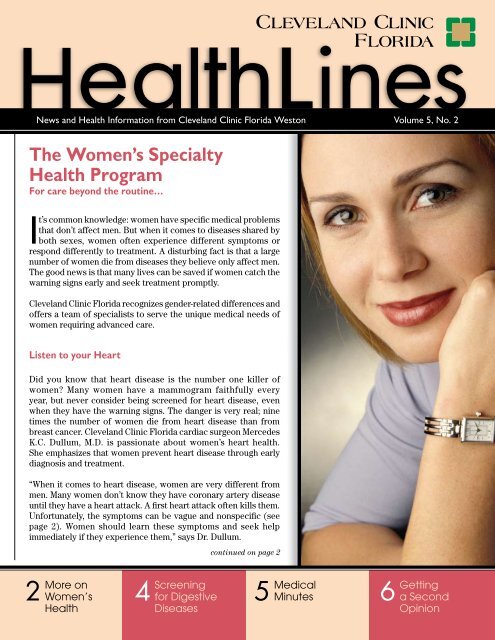 The Women's Specialty Health Program - Cleveland Clinic