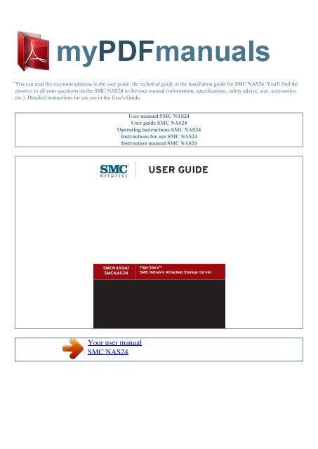 User manual SMC NAS24 - MY PDF MANUALS
