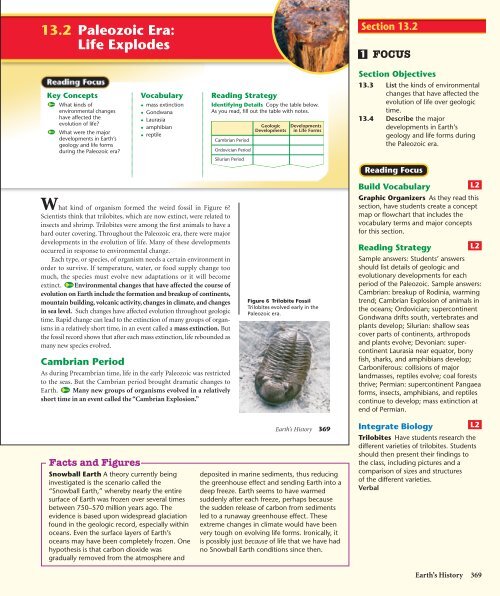 13.2 Paleozoic Era: Life Explodes