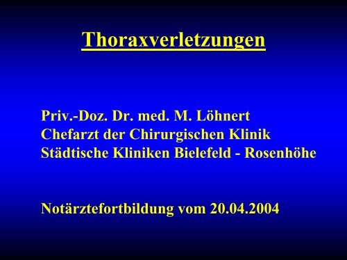 Thoraxprellung (Commotio thoracis)