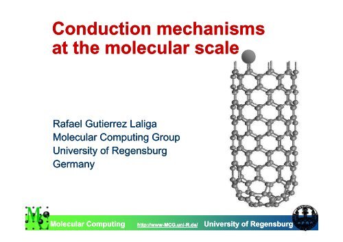 Conduction mechanisms at the molecular scale