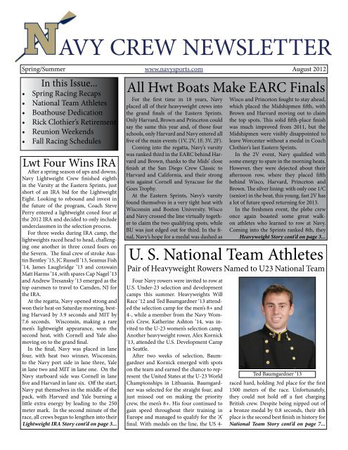 AVY CREW NEWSLETTER - Navy Lites