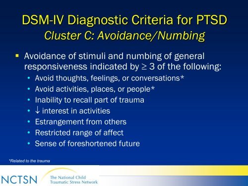 DSM-IV Diagnostic Criteri