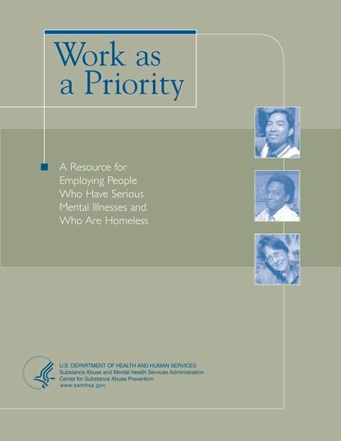 Work as a Priority - SAMHSA Store - Substance Abuse and Mental ...